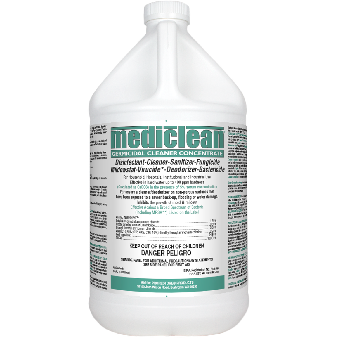 Mediclean Germicidal Cleaner Concentrate Mint 1G – Payless Janitorial